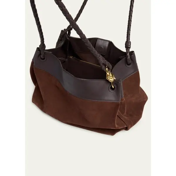 Bottega Veneta Parachute Maxi Shoulder Bag - Brown/fondant