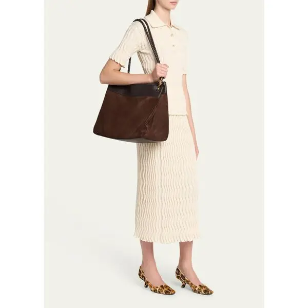 Bottega Veneta Parachute Maxi Shoulder Bag - Brown/fondant