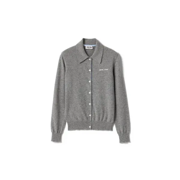 Miu Miu Cashmere Cardigan - Grey