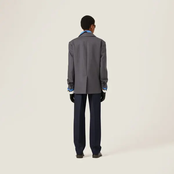 Miu Miu Gabardine Straight Leg Pants