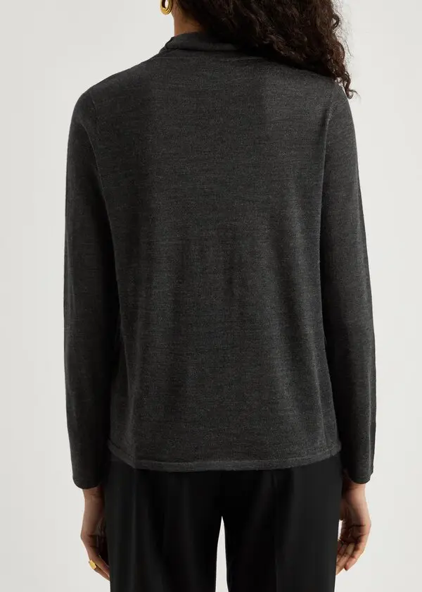 Eileen Fisher Roll-neck Fine-knit Wool Jumper