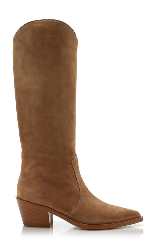GIANVITO ROSSI Suede Western Boots