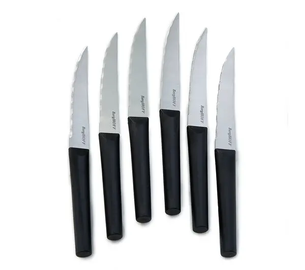BERGHOFF Dina Matrix 6-pc Stainless Steel Steak Knife Set 4.5 - Silver