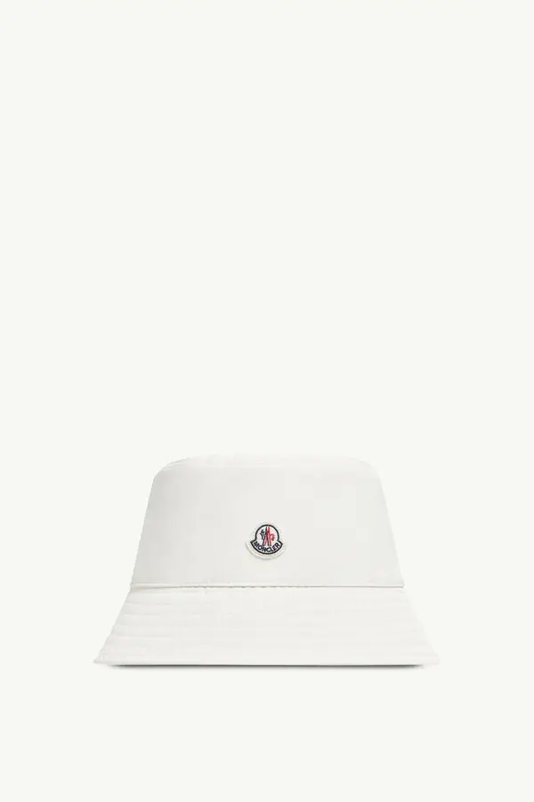 Moncler Cotton-blend Bucket Hat - White