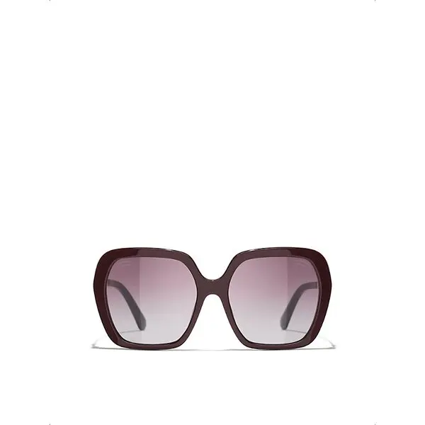 Chanel Ch5521 Square-frame Sunglasses - Red