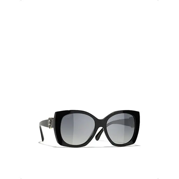 Chanel Ch5519 Square Frame Sunglasses - Black