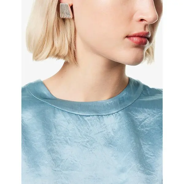 HEAVEN MAYHEM Ribbed -plated Stud Earrings