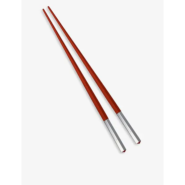 Christofle Uni Wood And Silver-plated Japanese Chopsticks - One-color