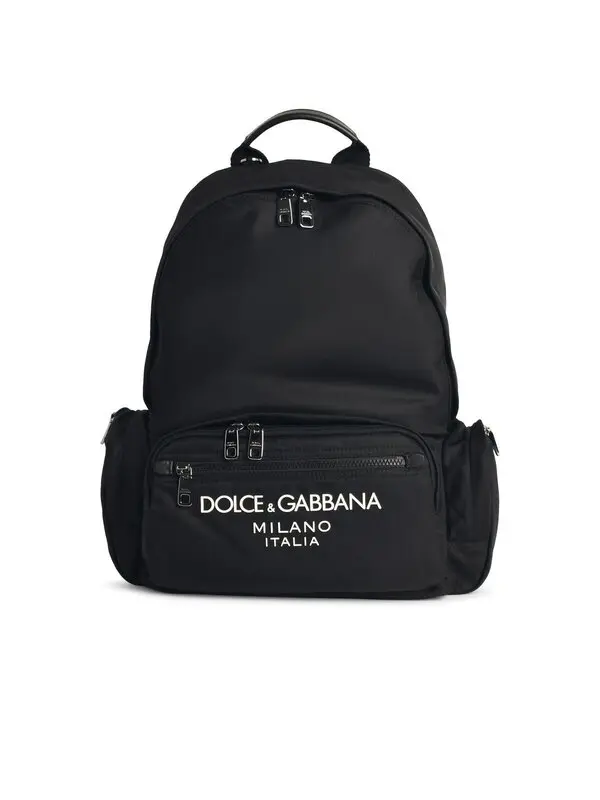 Dolce & Gabbana Nylon Blend Backpack - Black