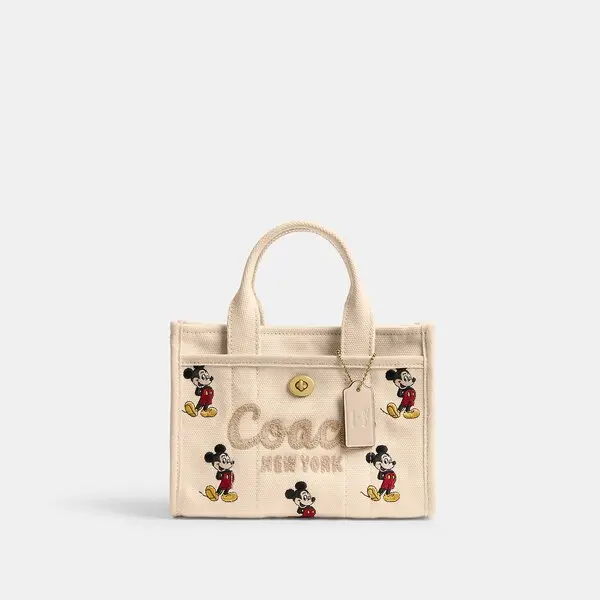 COACH Disney X Cargo Tote Bag 20 - Brass/ivory Multi