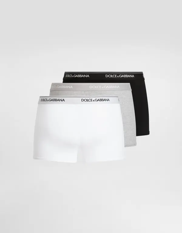 Dolce & Gabbana 3-pack Of Regular-fit Stretch Jersey Boxers - Multicolor