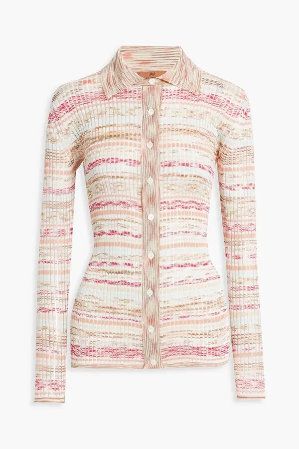 Missoni Spacedyed Pointelle-knit Shirt - Pink