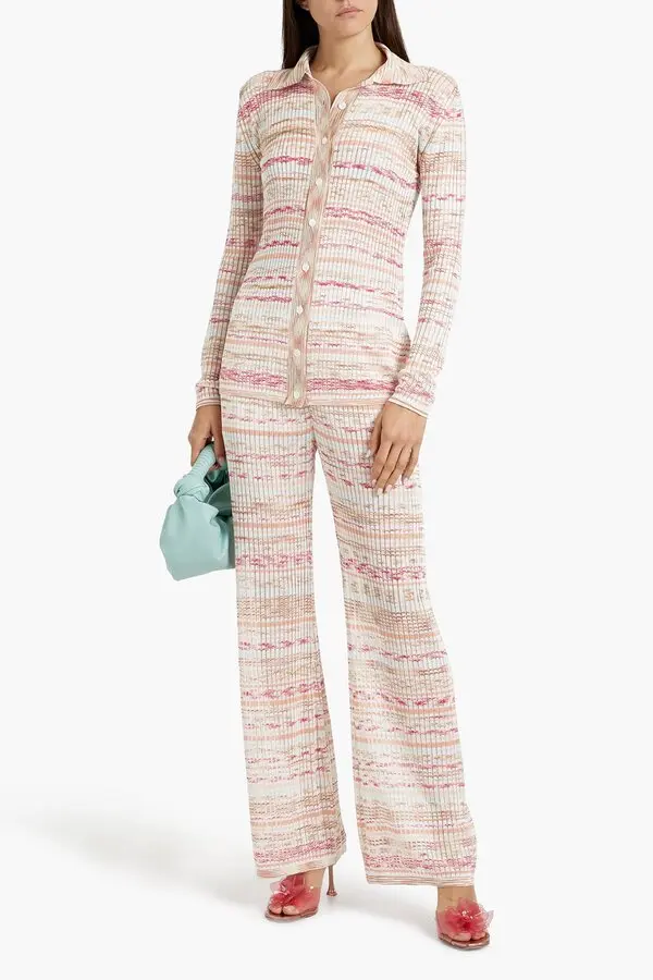 Missoni Spacedyed Pointelle-knit Shirt - Pink