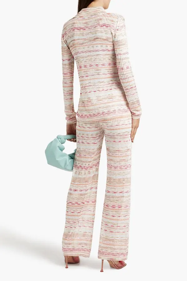 Missoni Spacedyed Pointelle-knit Shirt - Pink
