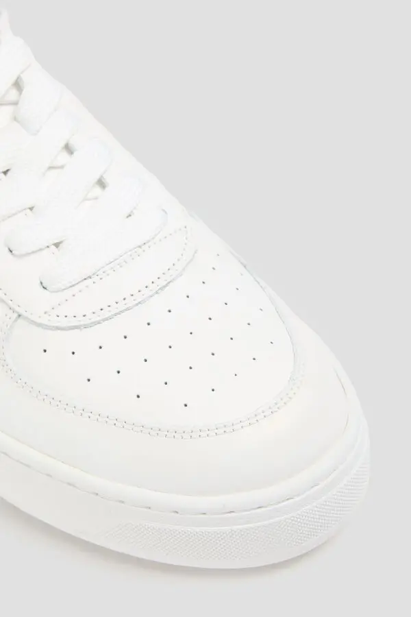 STUART WEITZMAN Courtside Embossed Leather Sneakers