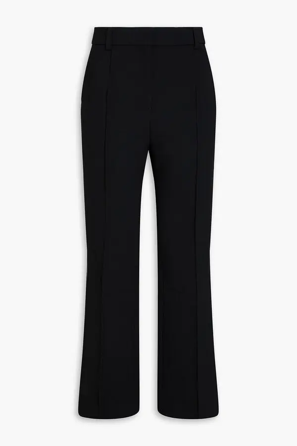 Victoria Beckham Crepe Flared Pants - Black