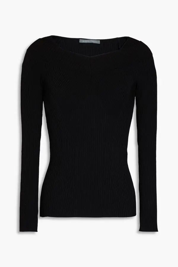 Alberta Ferretti Ribbed-knit Sweater