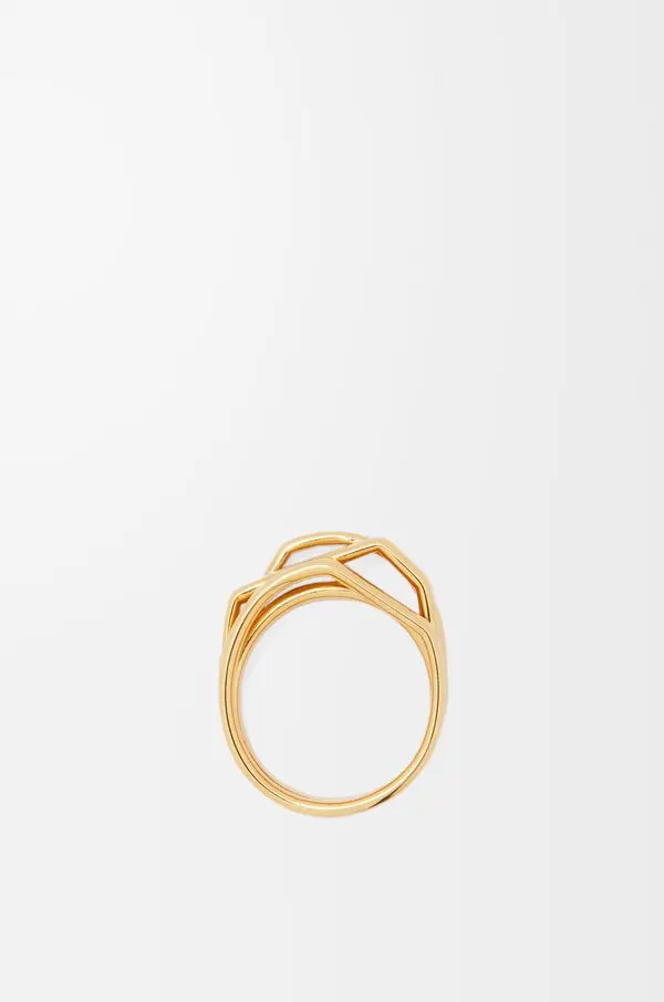 Loewe Stacked Ring - Gold/ivory