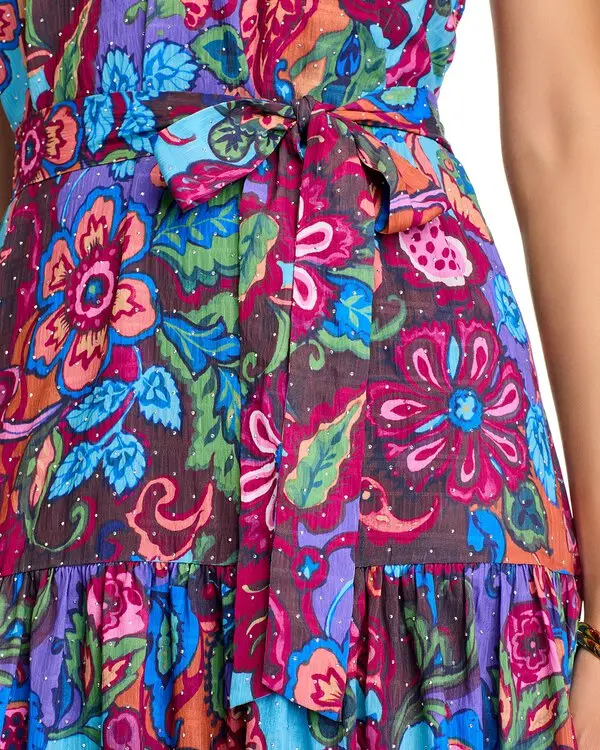 Aqua Belted Midi Dress