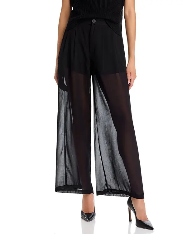 Aqua Sheer Wide Leg Pants