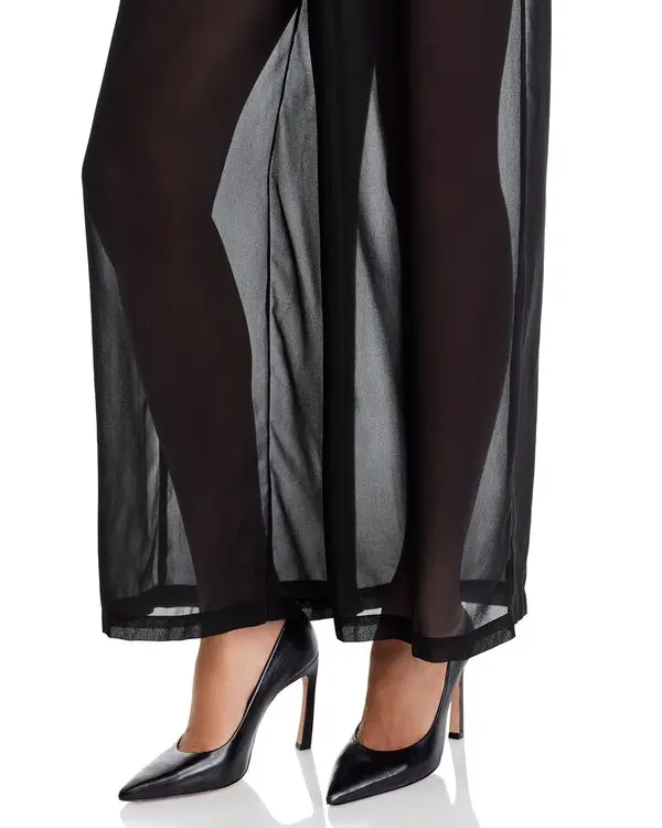 Aqua Sheer Wide Leg Pants