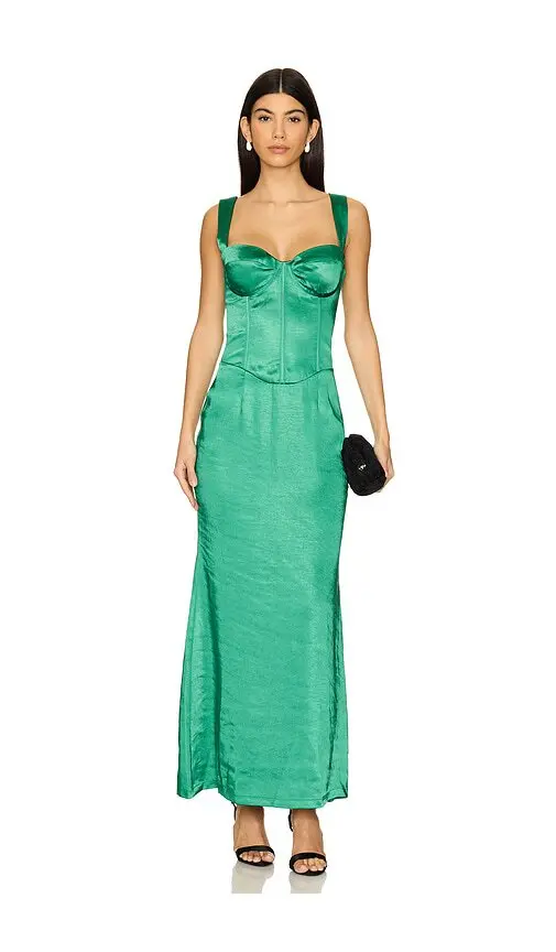 RUNAWAY THE LABEL Oura Maxi Dress - Green