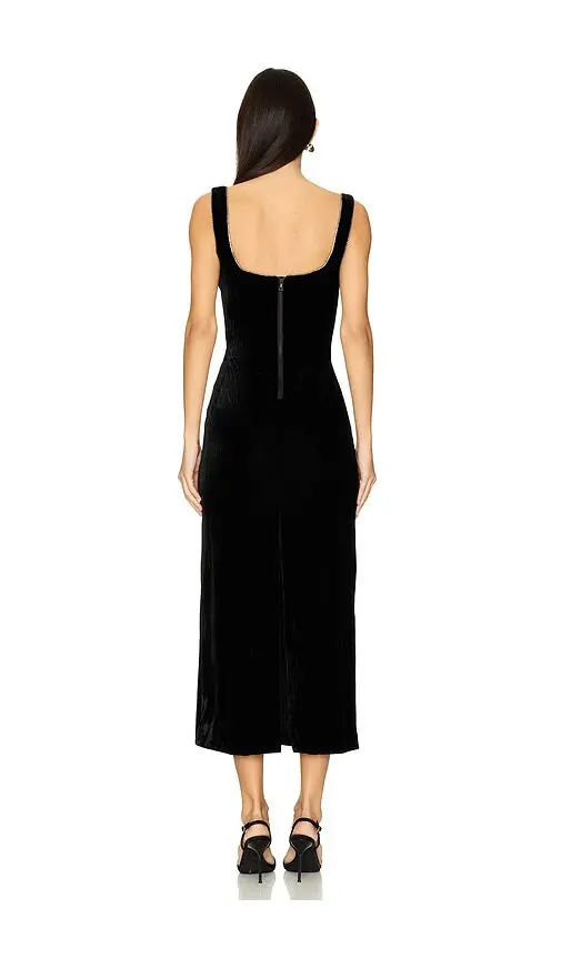 Bardot Brooklyn Velour Midi Dress