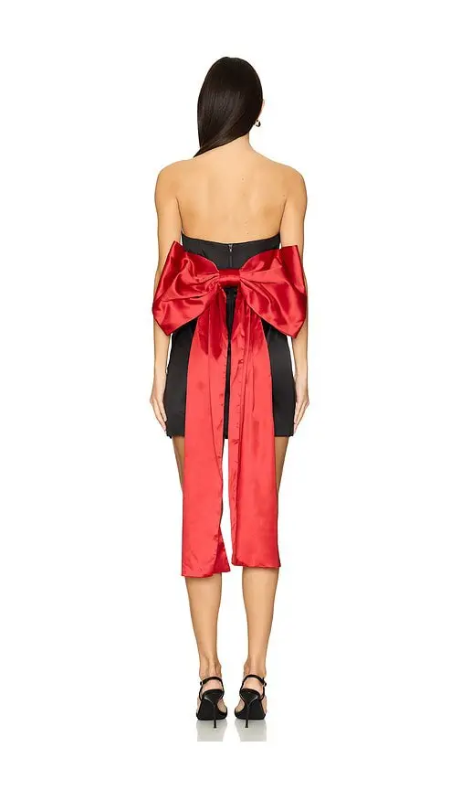 Bardot Eleni Bow Back Satin Dress
