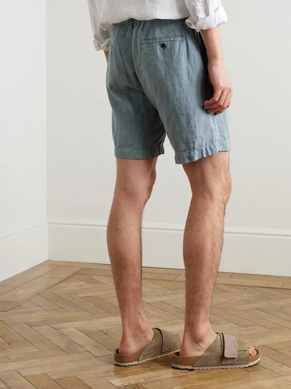 Hartford Tank Straight-leg Linen Shorts