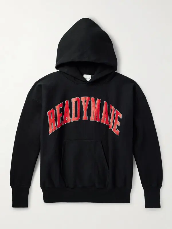 Readymade Logo-print Cotton-blend Jersey Hoodie