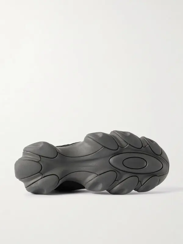 Oakley Flesh Jacquard-knit Slip-on Sneakers - Black