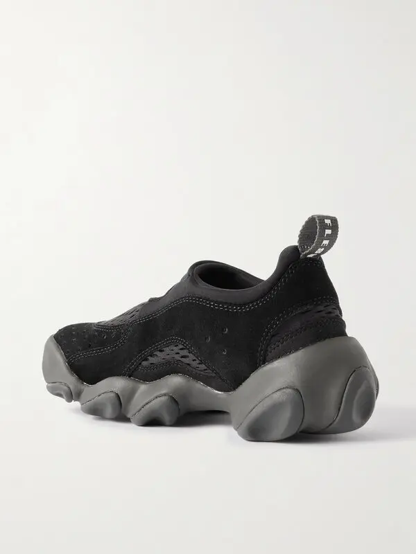 Oakley Flesh Jacquard-knit Slip-on Sneakers - Black
