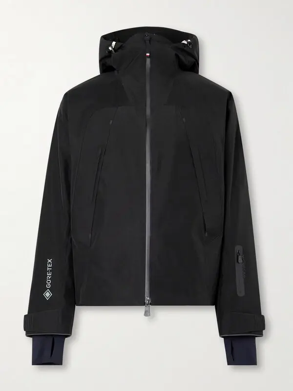 Moncler Lapaz Logo-appliquéd Gore-tex Hooded Ski Jacket - Black