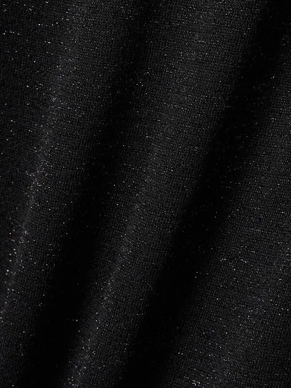 Saint Laurent Metallic Knitted Maxi Dress
