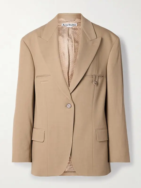 Buy Acne Studios Single-breasted Blazer - Brown At 40% Off