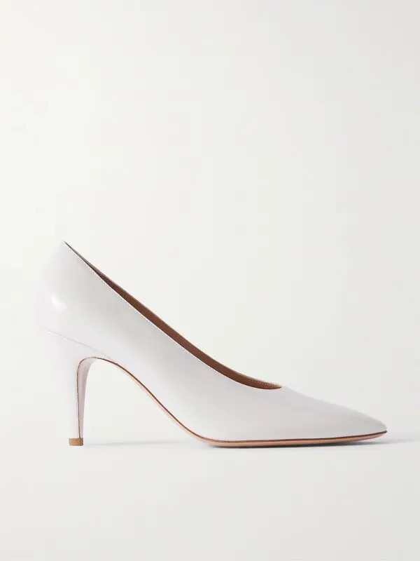 GIANVITO ROSSI Amelia 85 Patent-leather Pumps - Neutrals