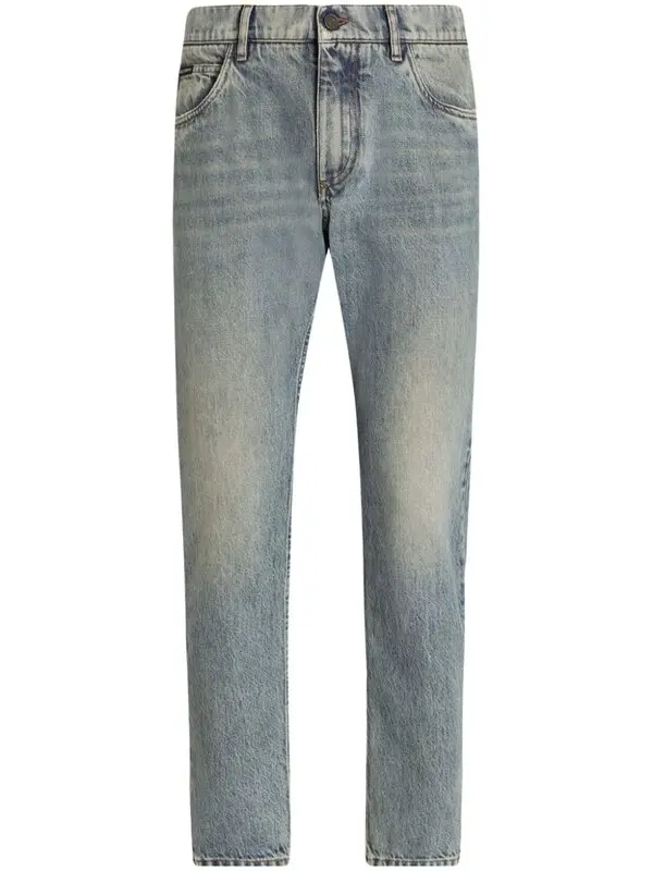 Dolce & Gabbana Washed Straight-leg Jeans