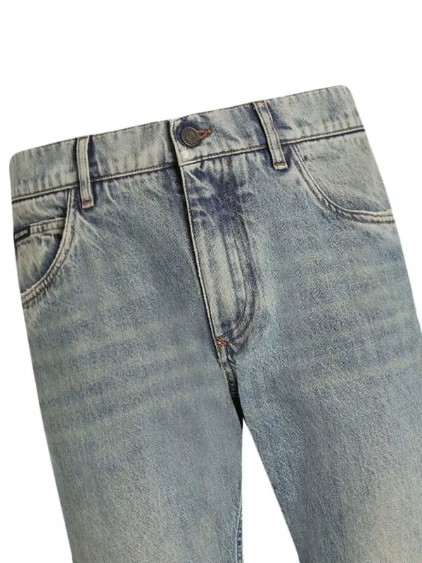 Dolce & Gabbana Washed Straight-leg Jeans