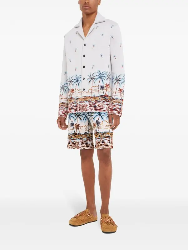Alanui The Tale Of Hawaiian Shorts - Neutrals