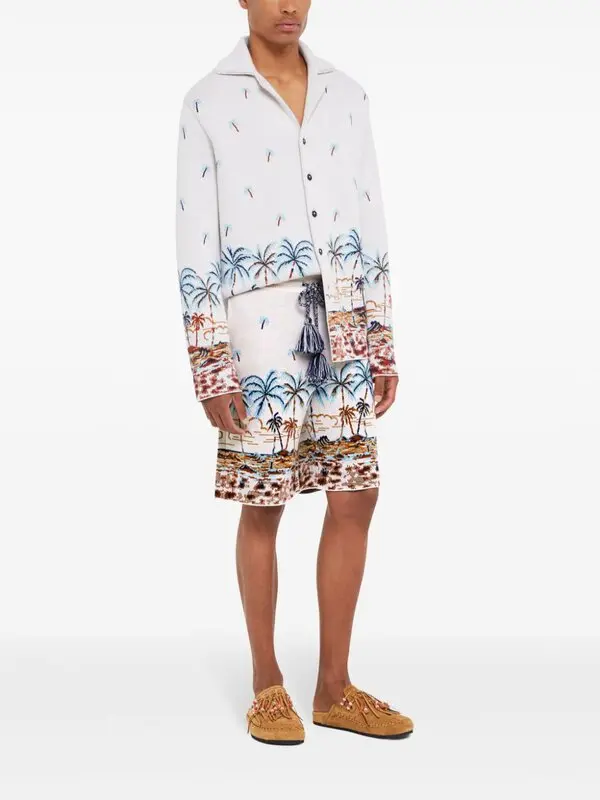 Alanui The Tale Of Hawaiian Shorts - Neutrals