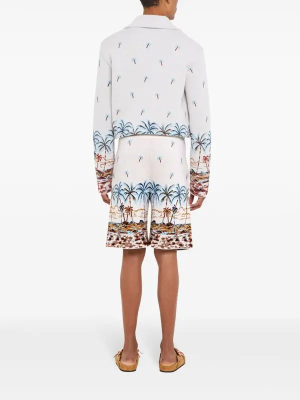 Alanui The Tale Of Hawaiian Shorts - Neutrals