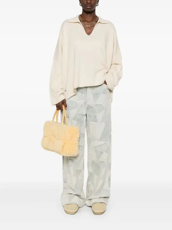 Alanui Polo Sweater - Neutrals