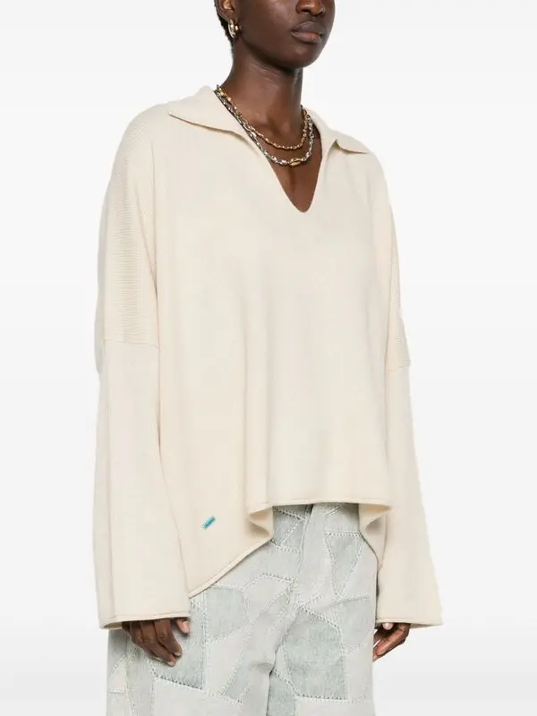 Alanui Polo Sweater - Neutrals