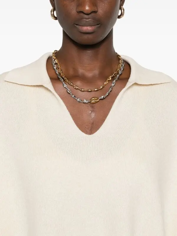 Alanui Polo Sweater - Neutrals