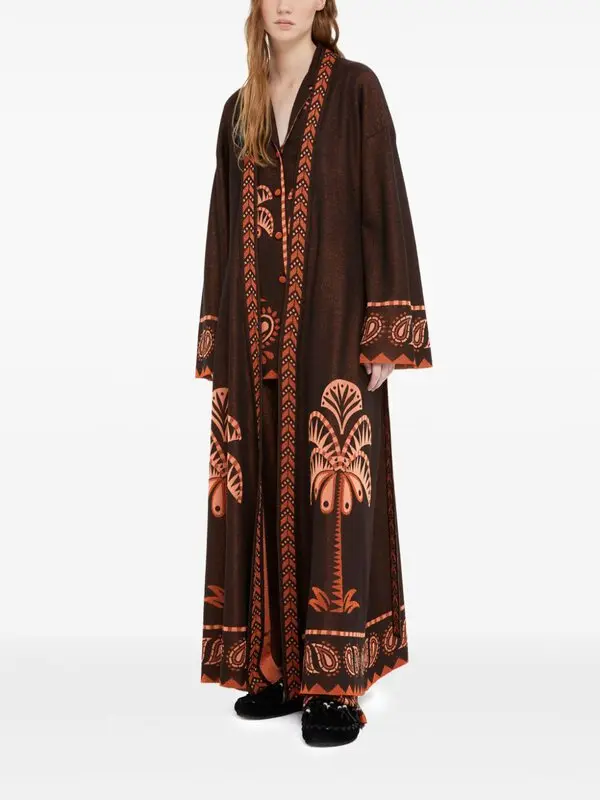 Alanui Graphic Print Robe Dress