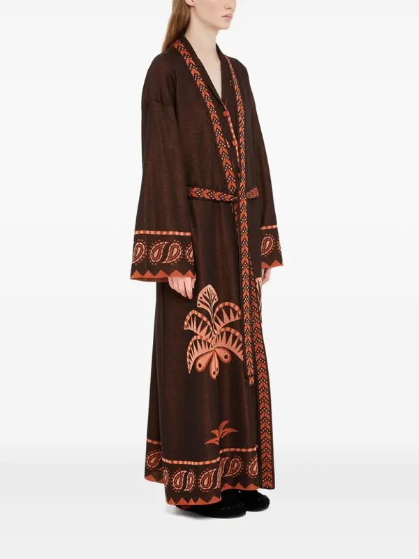 Alanui Graphic Print Robe Dress
