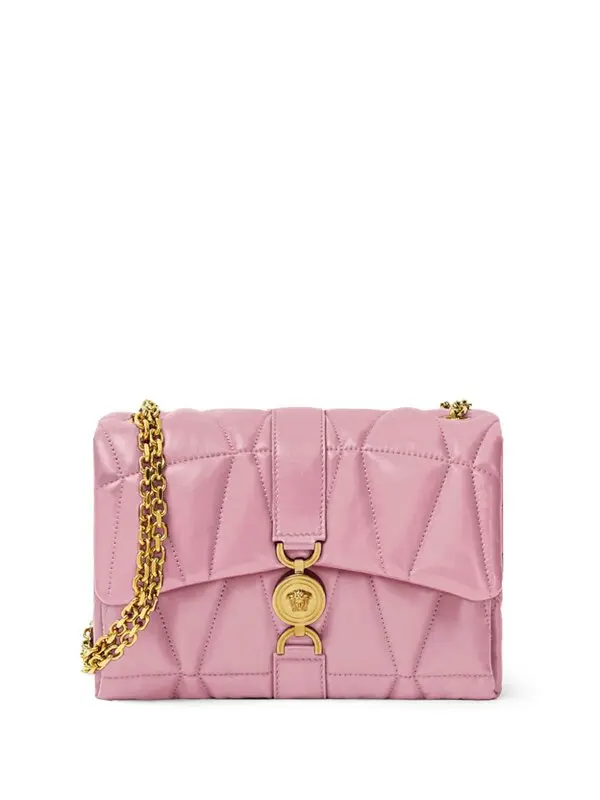 Versace Kleio Quilted Shoulder Bag - Pink