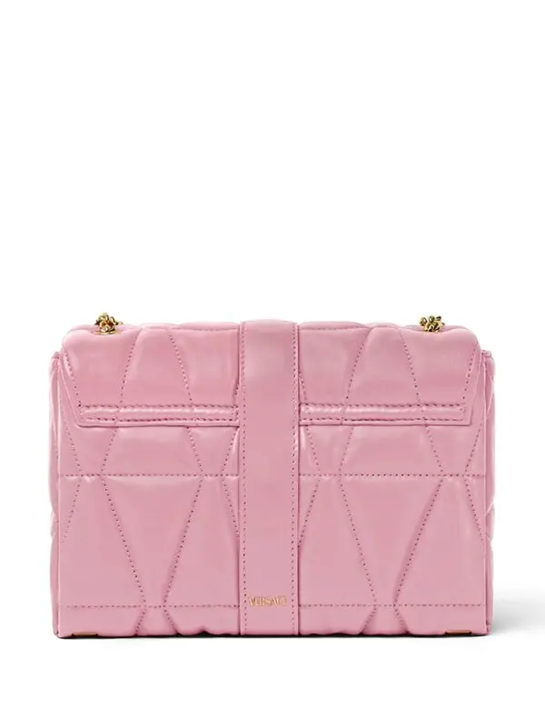 Versace Kleio Quilted Shoulder Bag - Pink