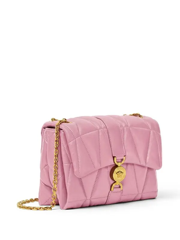 Versace Kleio Quilted Shoulder Bag - Pink