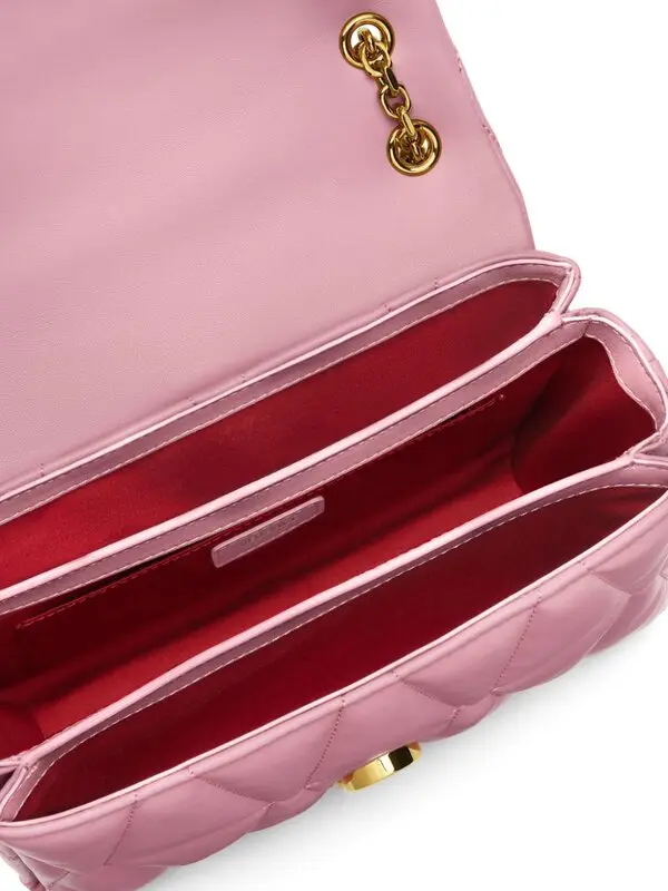 Versace Kleio Quilted Shoulder Bag - Pink
